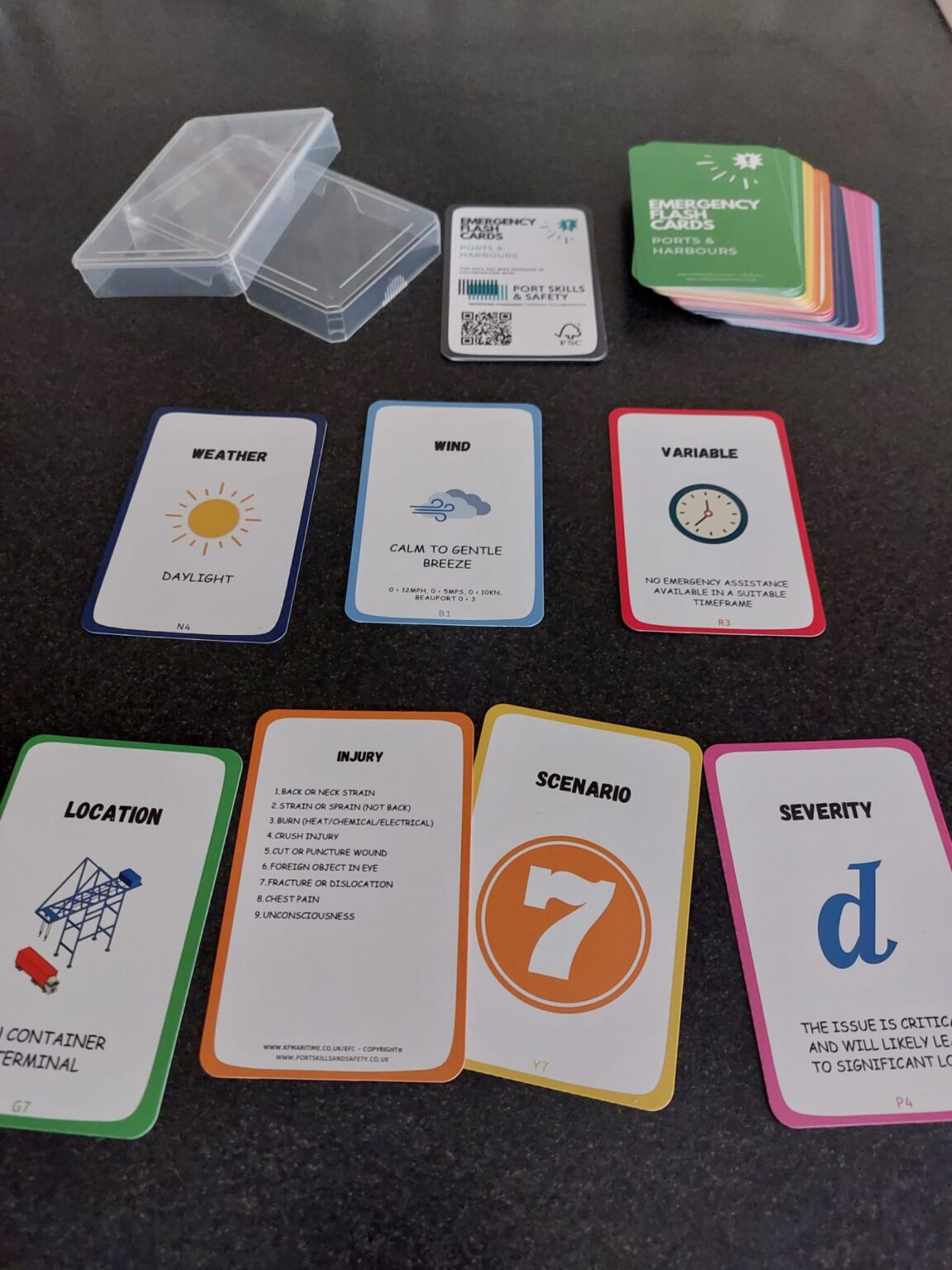 Emergency flash cards - Port Skills & Safety
