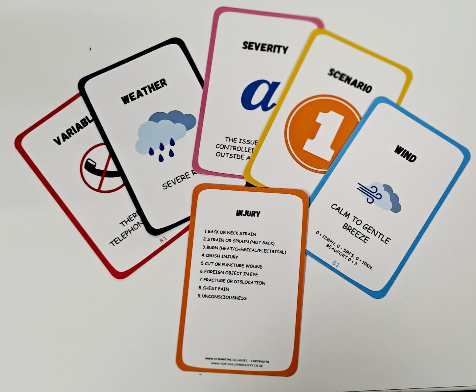 Emergency flash cards - Port Skills & Safety